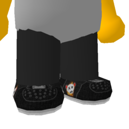 Black Sam Skull Horn Sneakers - Bopimo!